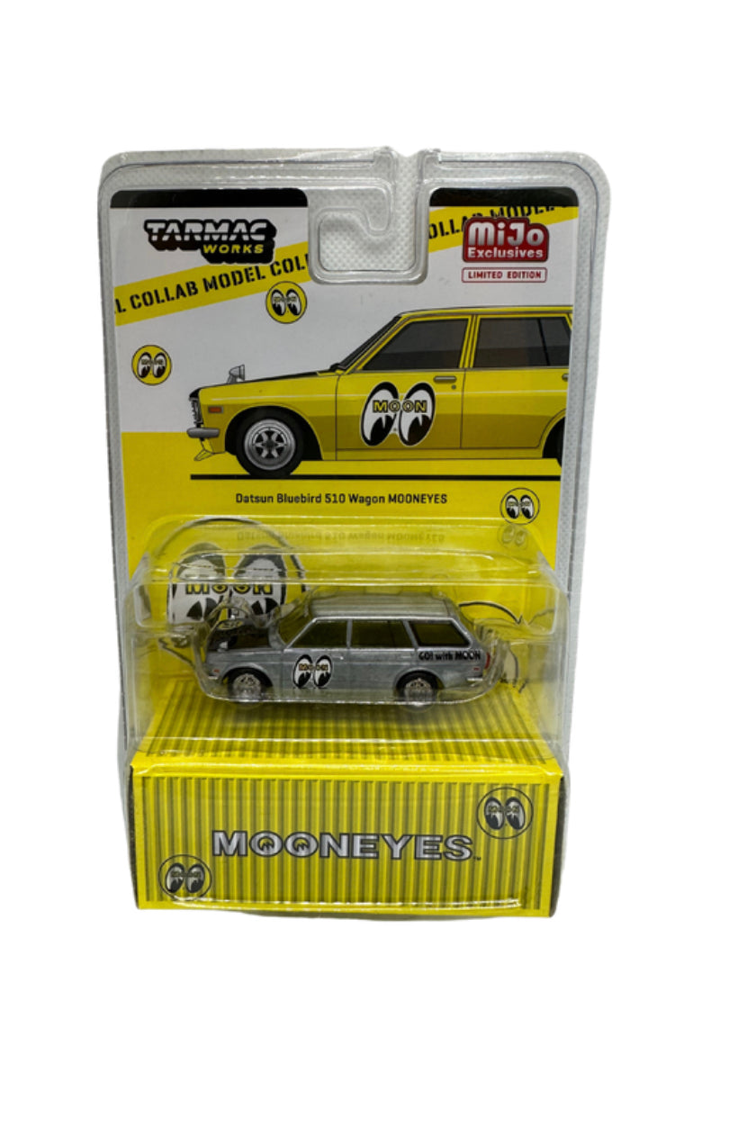 1:64 TARMAC WORKS DATSUN BLUEBIRD 510 MOONEYES "CHASE" *RAW EDITION ...