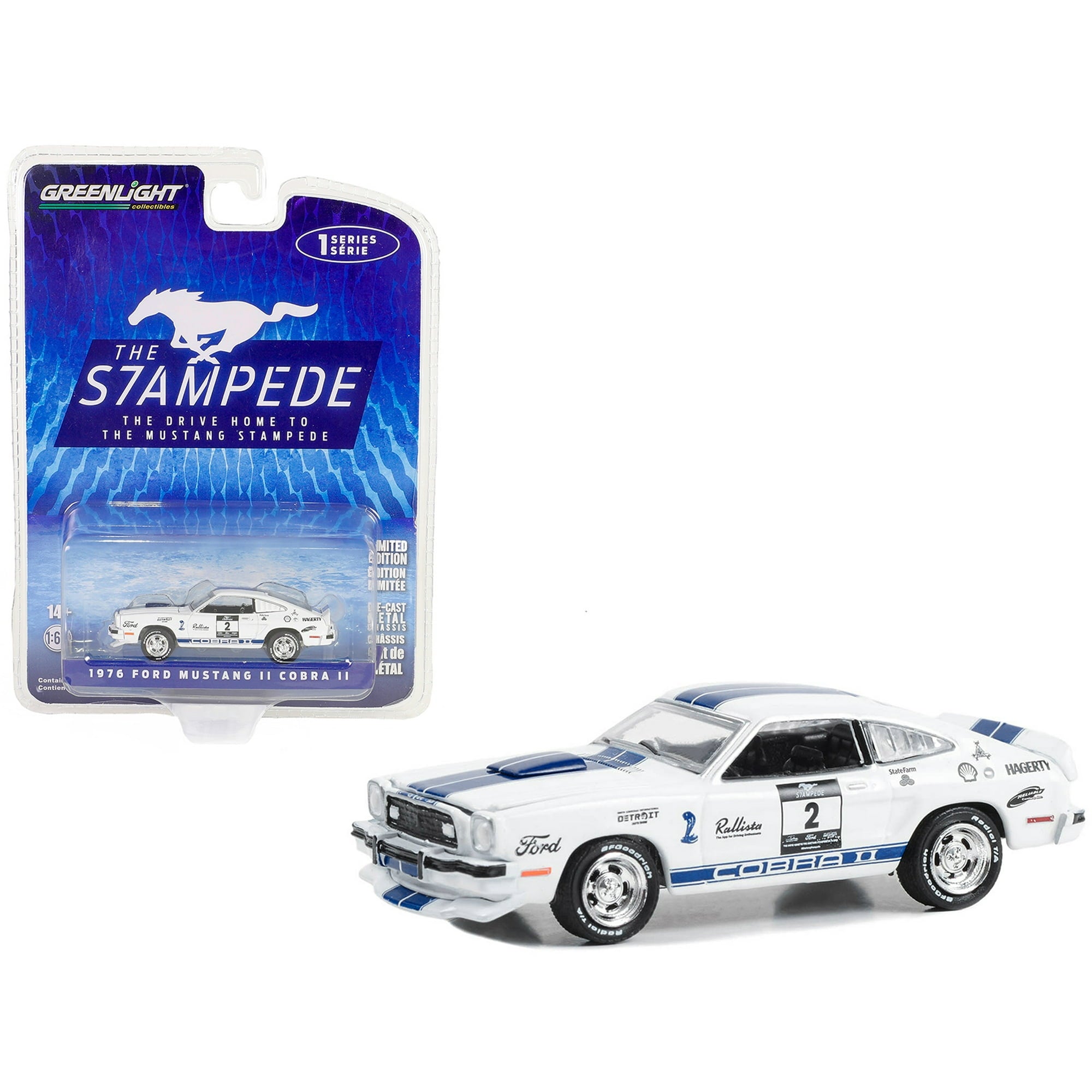 1/64 1976 FORD MUSTANG II COBRA II - THE STAMPEDE – Dream Team Collectibles