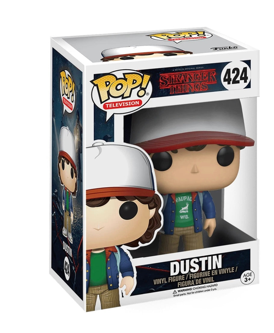 DUSTIN STRANGER THINGS FUNKO POP #424 – Dream Team Collectibles