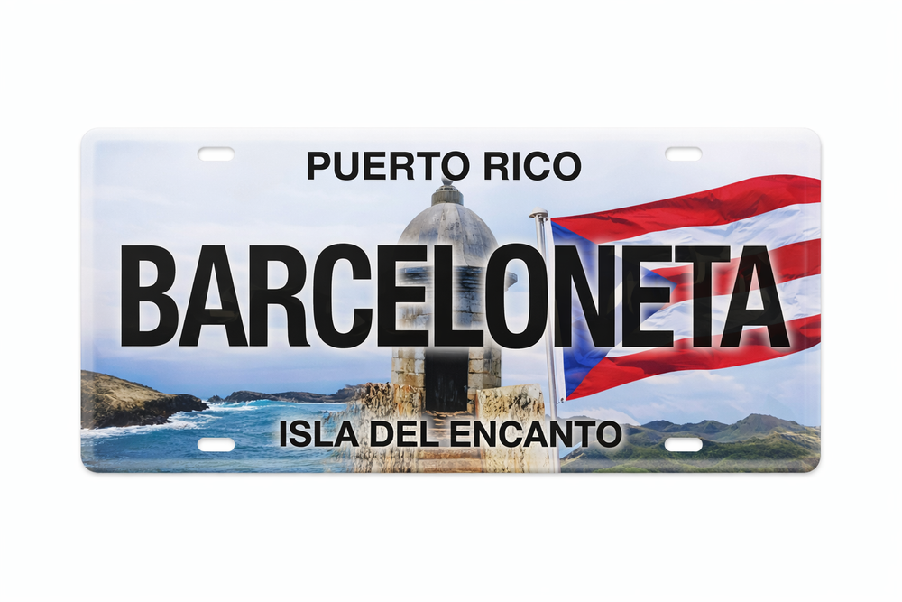 TABLILLA BARCELONETA - PUERTO RICO – Dream Team Collectibles